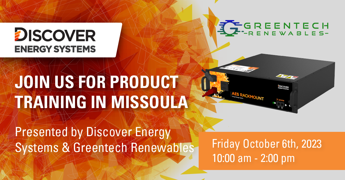 Greentech Renewables & Discover Battery Product Training